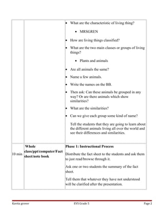 Classification Of Plants And Animals Worksheets