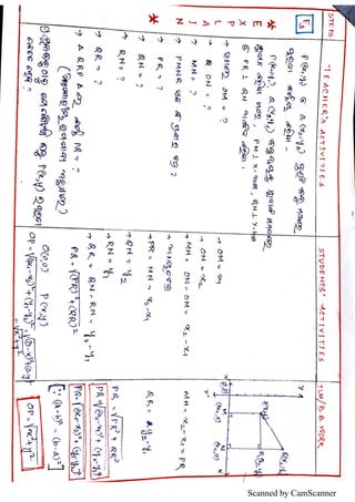 Lesson plan on coordinate geometry | PDF | Real Estate Renting and ...