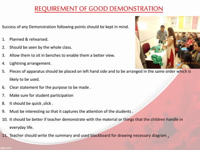 DEMONSTRATION A TEACHING METHOD | PPTX