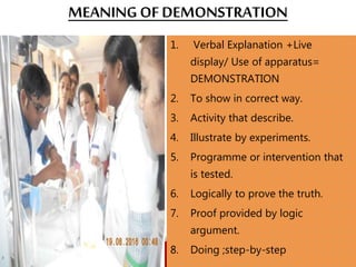 DEMONSTRATION A TEACHING METHOD | PPTX