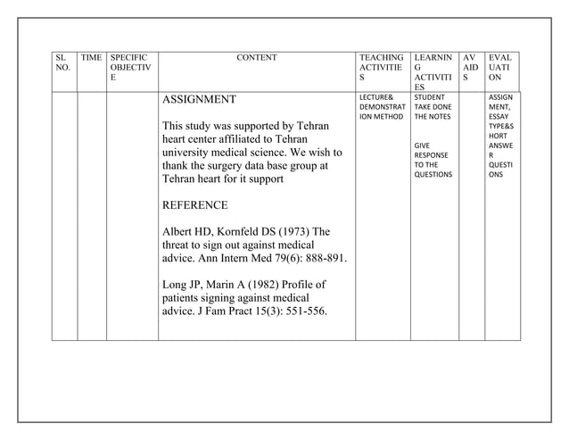 Lama & Abscond - it is a legal procedure where patient is willing to go ...
