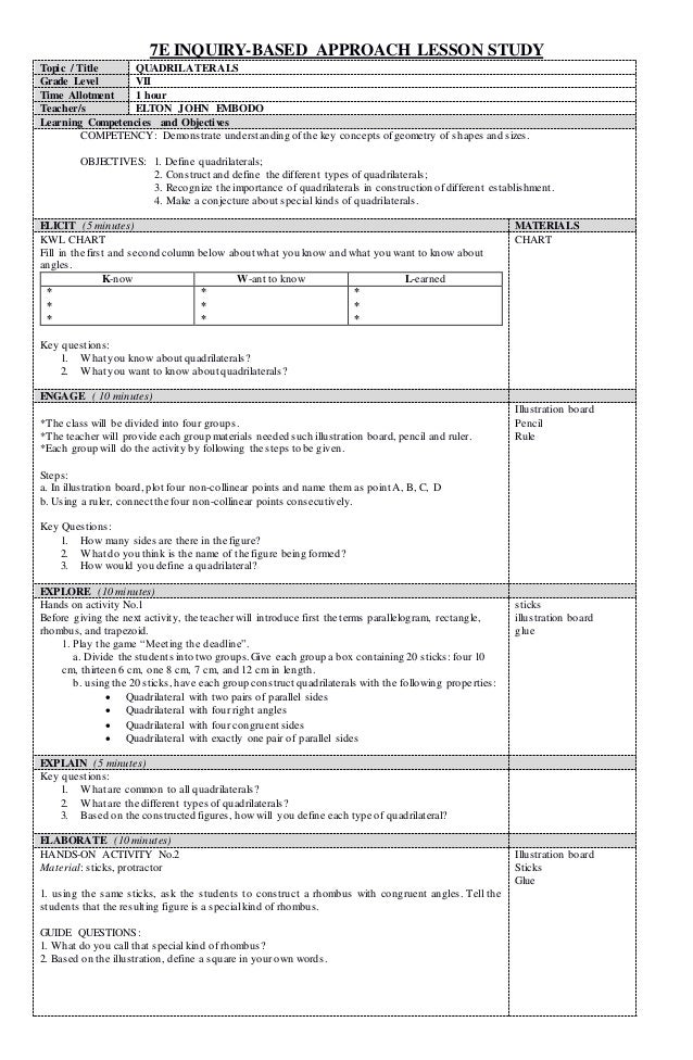 Ubd Lesson Plan Examples 20 Ubd Lesson Plan Template in 2020 ...
