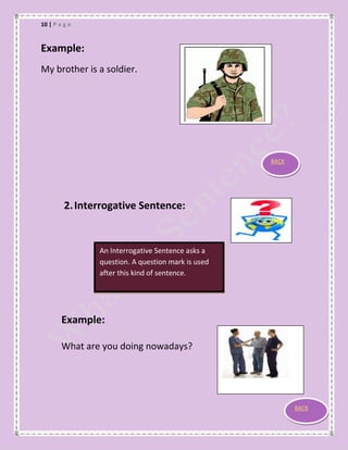 Lesson plan on sentence for children | DOCX