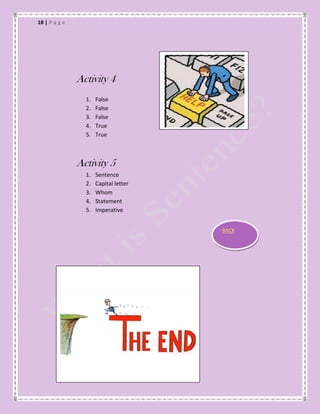 Lesson plan on sentence for children | DOCX