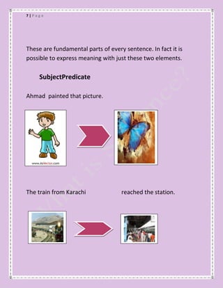 Lesson plan on sentence for children | DOCX