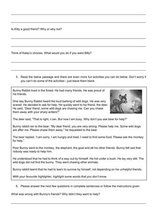 Alvin Tse Grade 1/ESL Curriculum | PDF