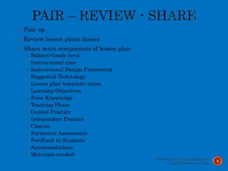 Lesson plan part 2 and 3 23203 | PPTX