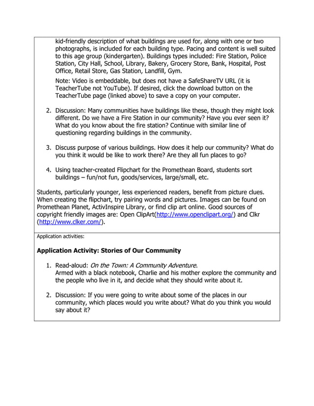 Lessonplan peopleplaces | DOCX | Daycare and Pre-School | Parenting
