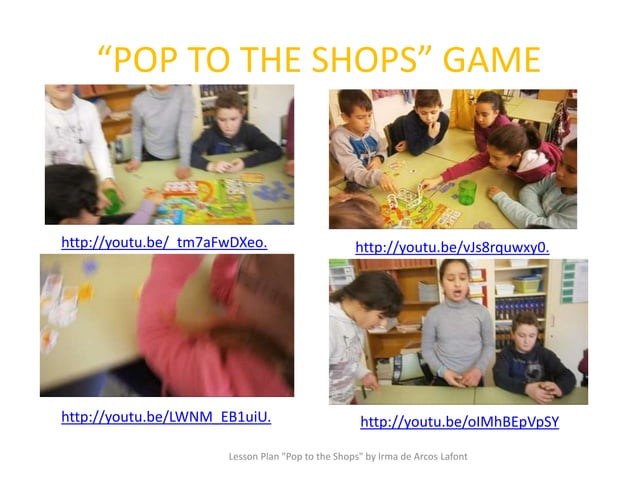 POP TO THE SHOPS lesson plan | PPT