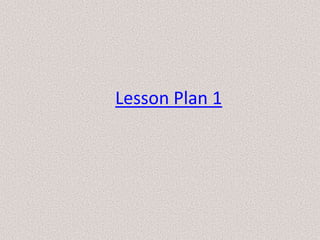 Lesson Plan Ppt | PPTX