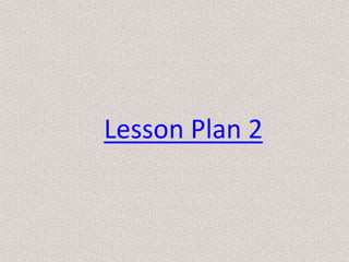 Lesson Plan Ppt | PPT