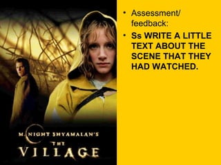 Lesson plan in The Village Movie ppt | PPT