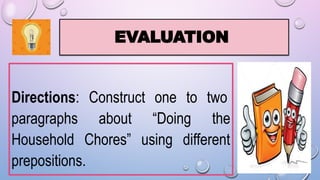 LESSON PLAN PPT IN ENGLISH PREPOSITION LESSONS | PDF