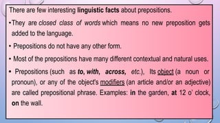 LESSON PLAN PPT IN ENGLISH PREPOSITION LESSONS | PDF