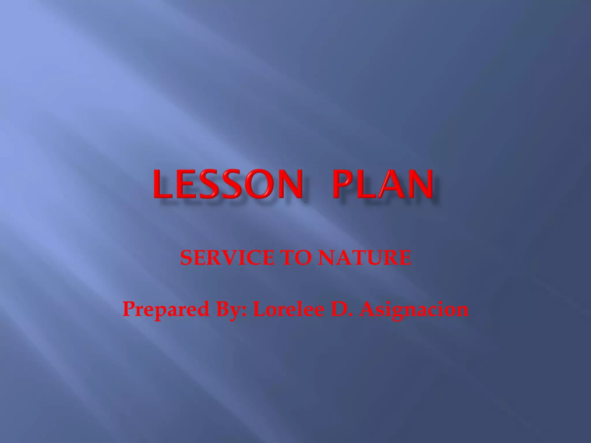Lesson plan presentation | PPT