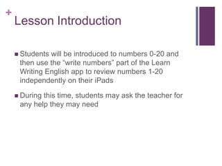 Lesson plan presentation | PPT