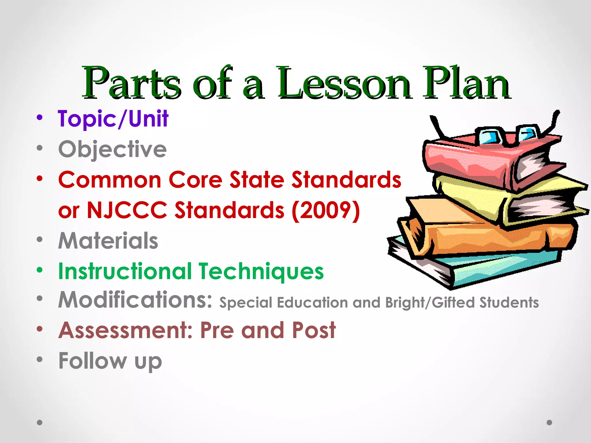Lesson plan presentation aug 2012 | PPT