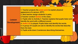 lesson plan method and description on teaching second language | PPT