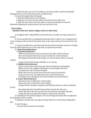 Lesson plan principles of hair design | DOCX