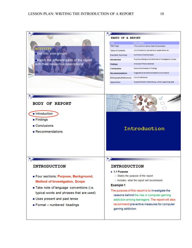 Lesson Plan - Report Writing | PDF | Sleep Disorders | Diseases and ...