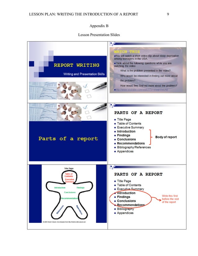 Lesson Plan - Report Writing | PDF | Sleep Disorders | Diseases and ...