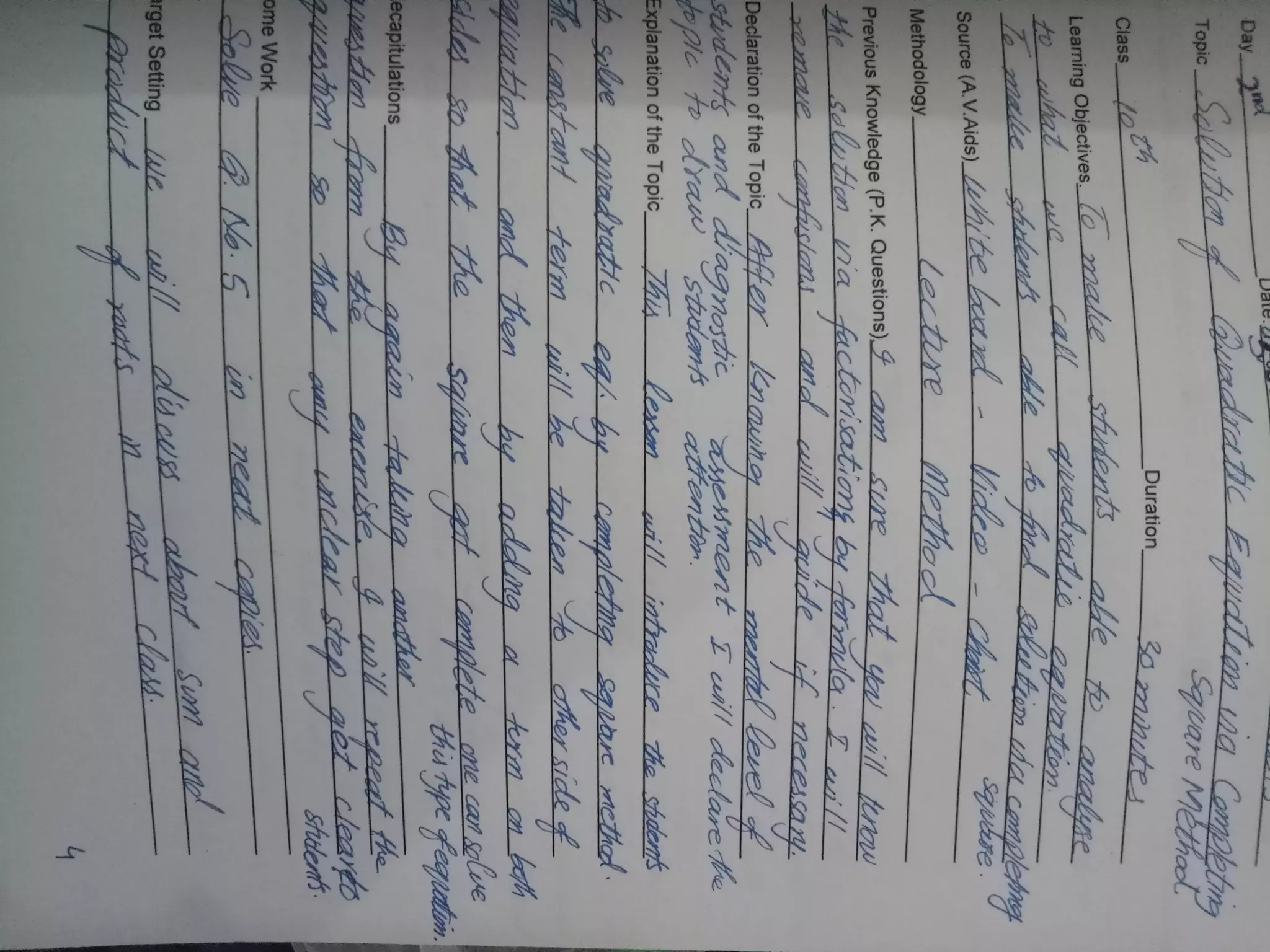 Short Lesson plans | PDF