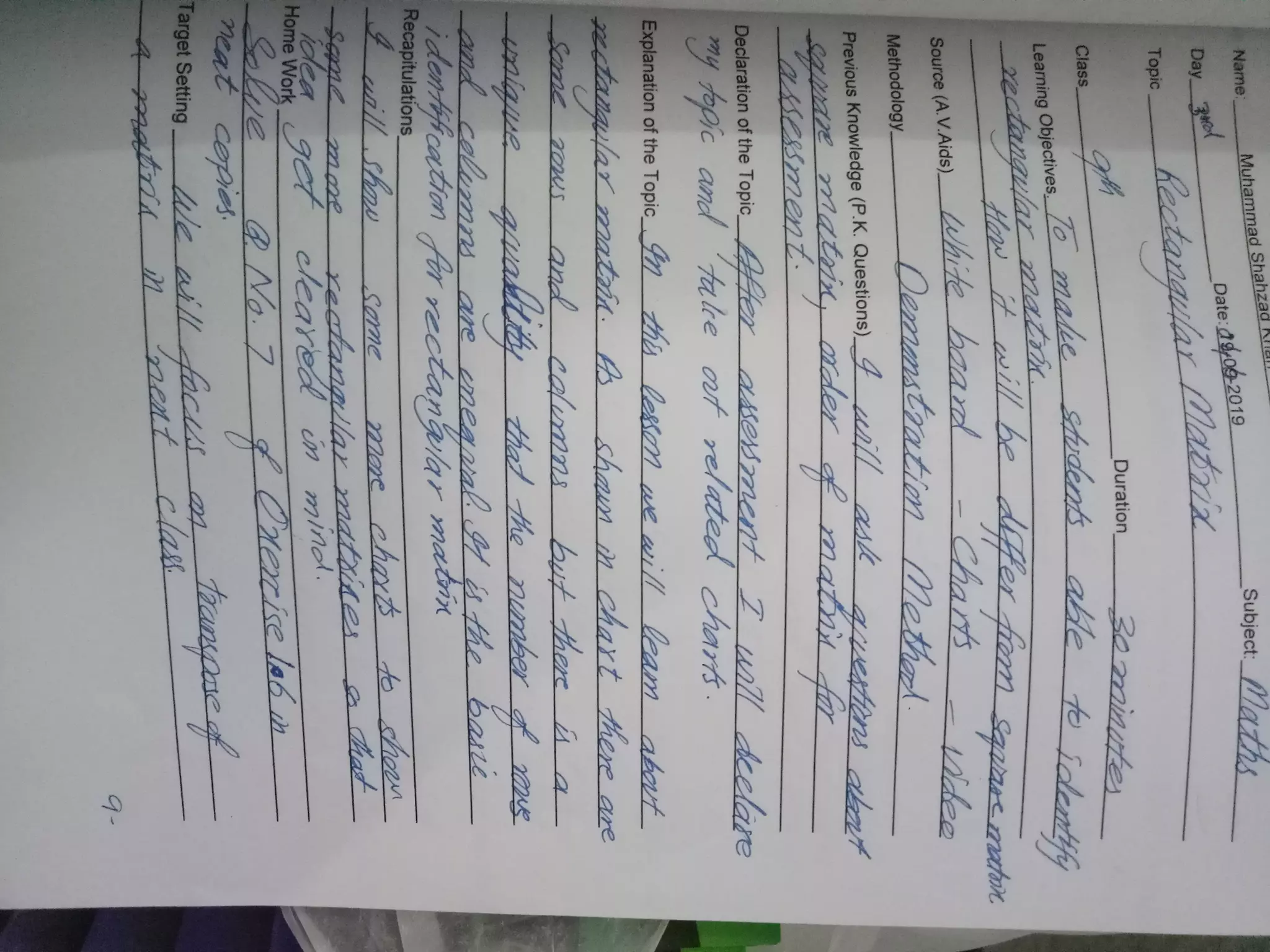 Short Lesson plans | PDF