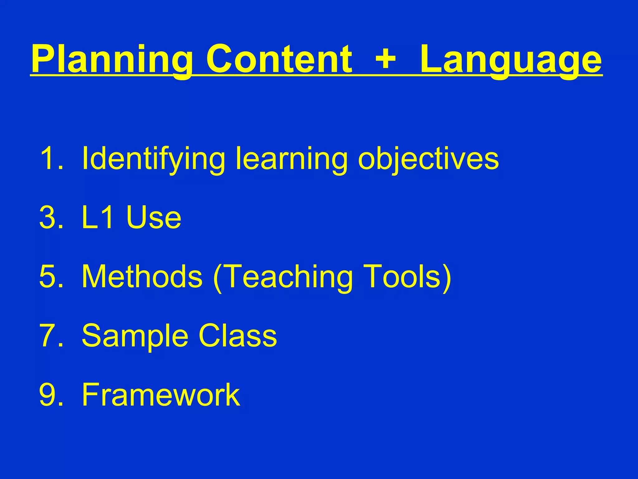 Lesson plans CBI | PPT