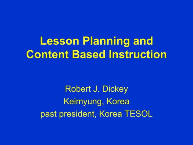 Lesson plans CBI | PPT | Educational Assessment | Education