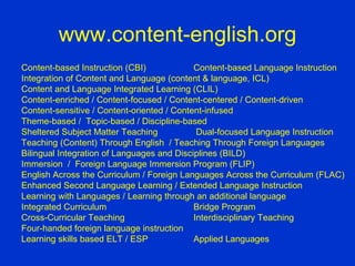 Lesson plans CBI | PPT