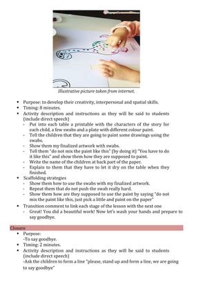 Lesson plans kindergarten | PDF