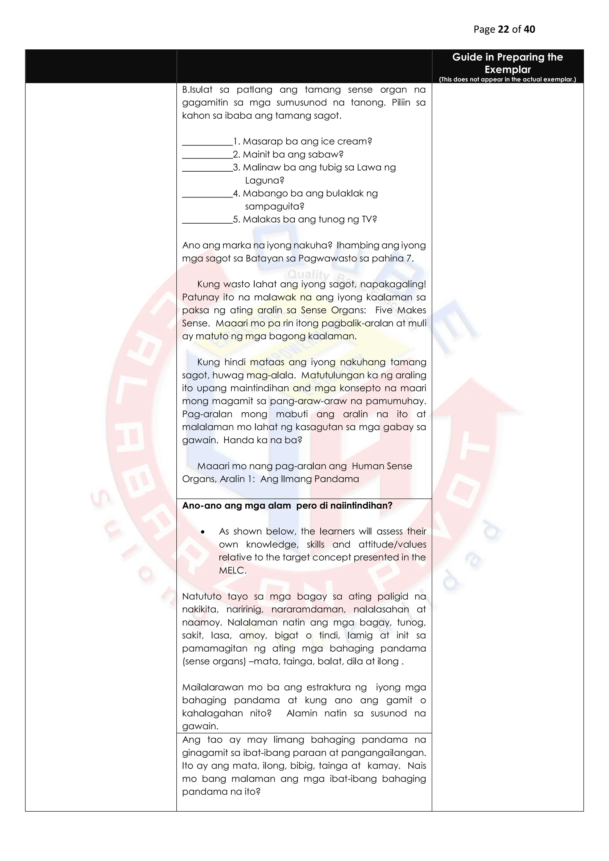 Lesson Plan Sample Lesson Exemplars 0001 | PDF