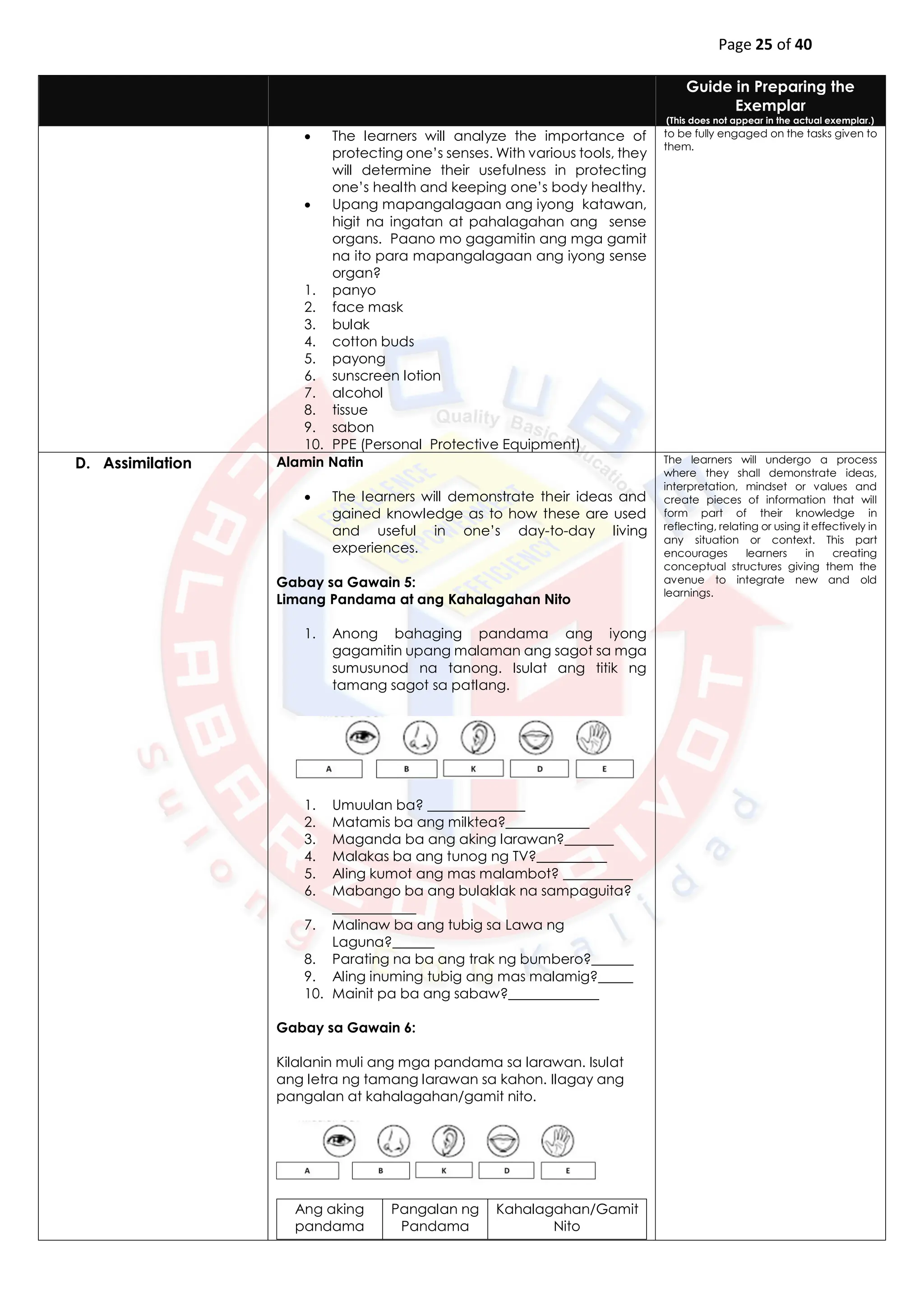 Lesson Plan Sample Lesson Exemplars 0001 | PDF