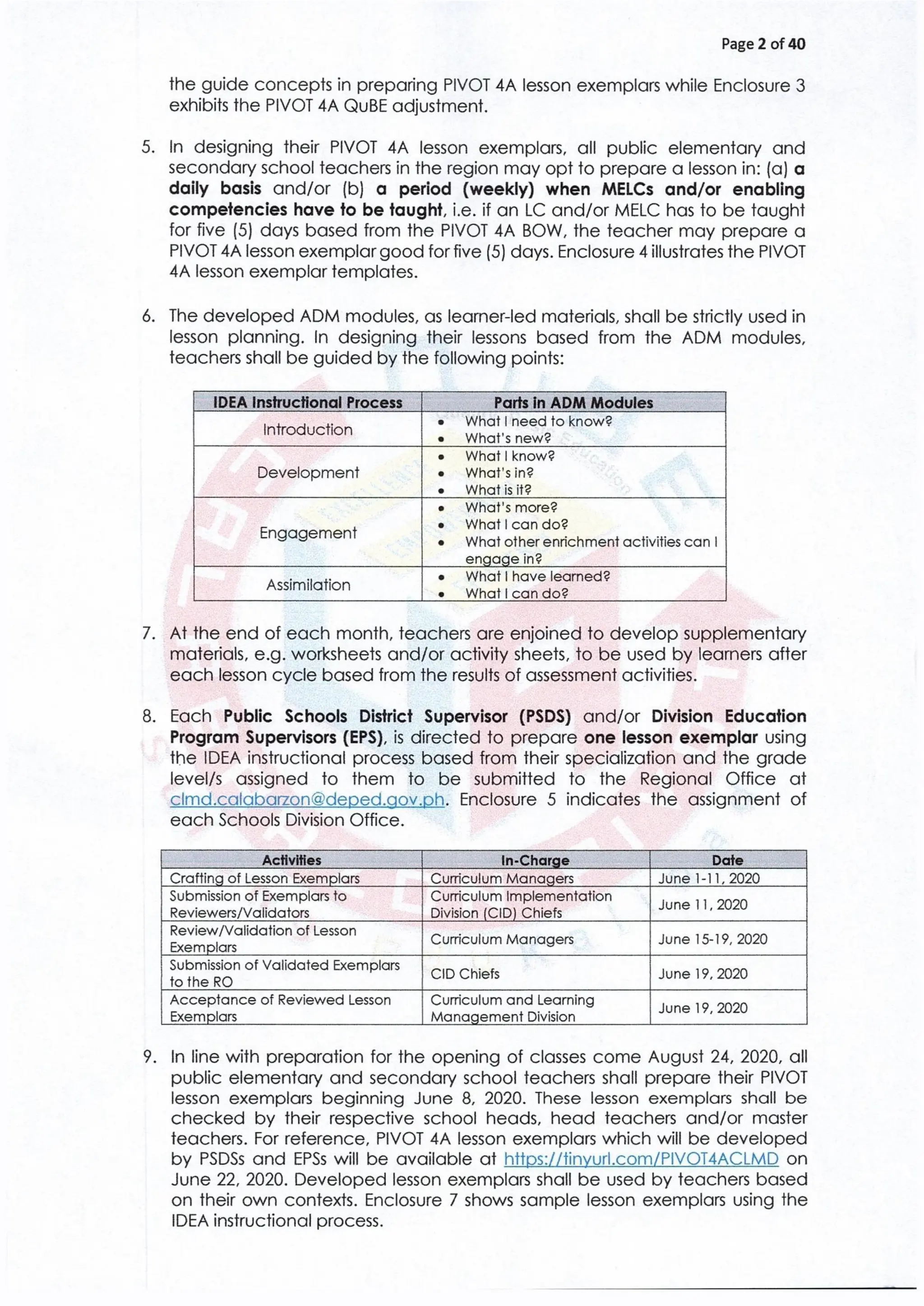 Lesson Plan Sample Lesson Exemplars 0001 | PDF