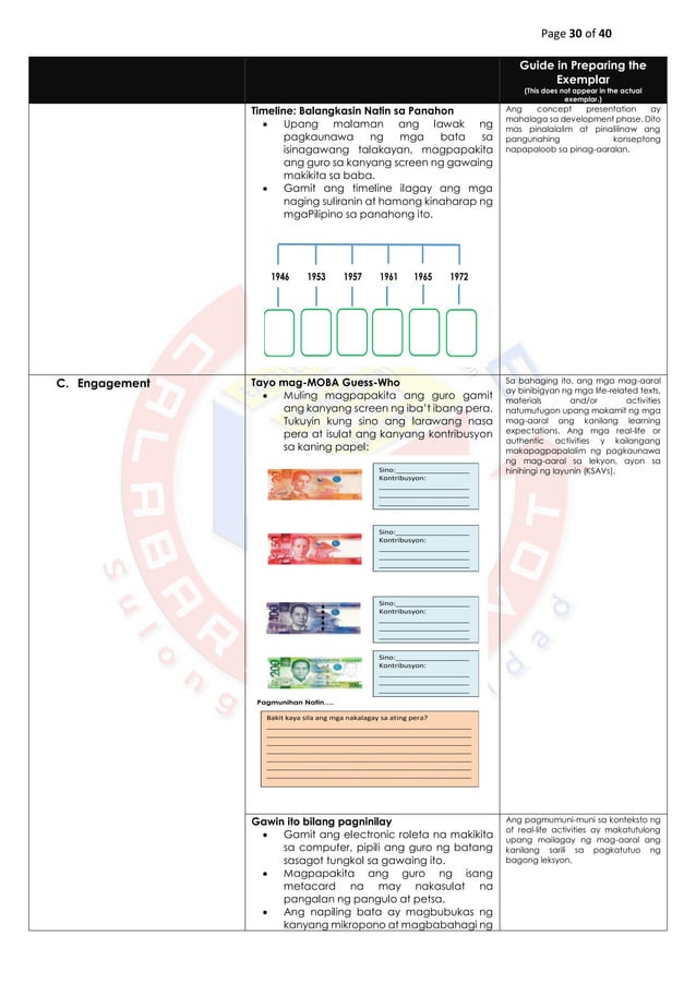 Lesson Plan Sample Lesson Exemplars 0001 | PDF