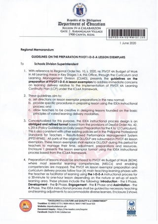 Lesson Plan Sample Lesson Exemplars 0001 | PDF