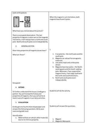 Magnets Lesson Plan