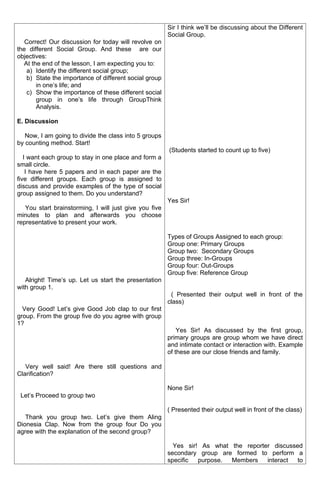 Lesson Plan in understanding culture society and politics | DOCX