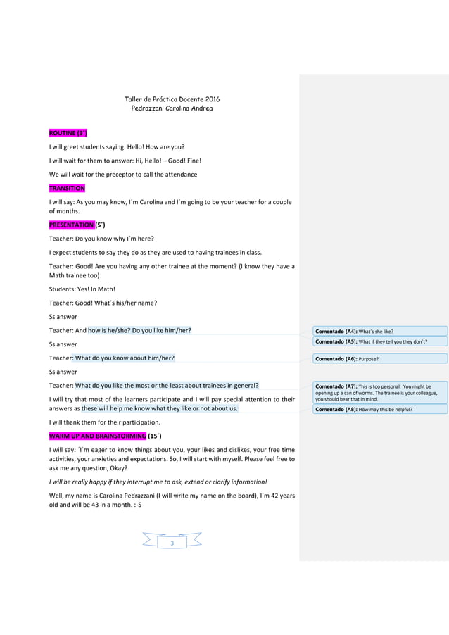 Lesson plans ens 1 caba | PDF