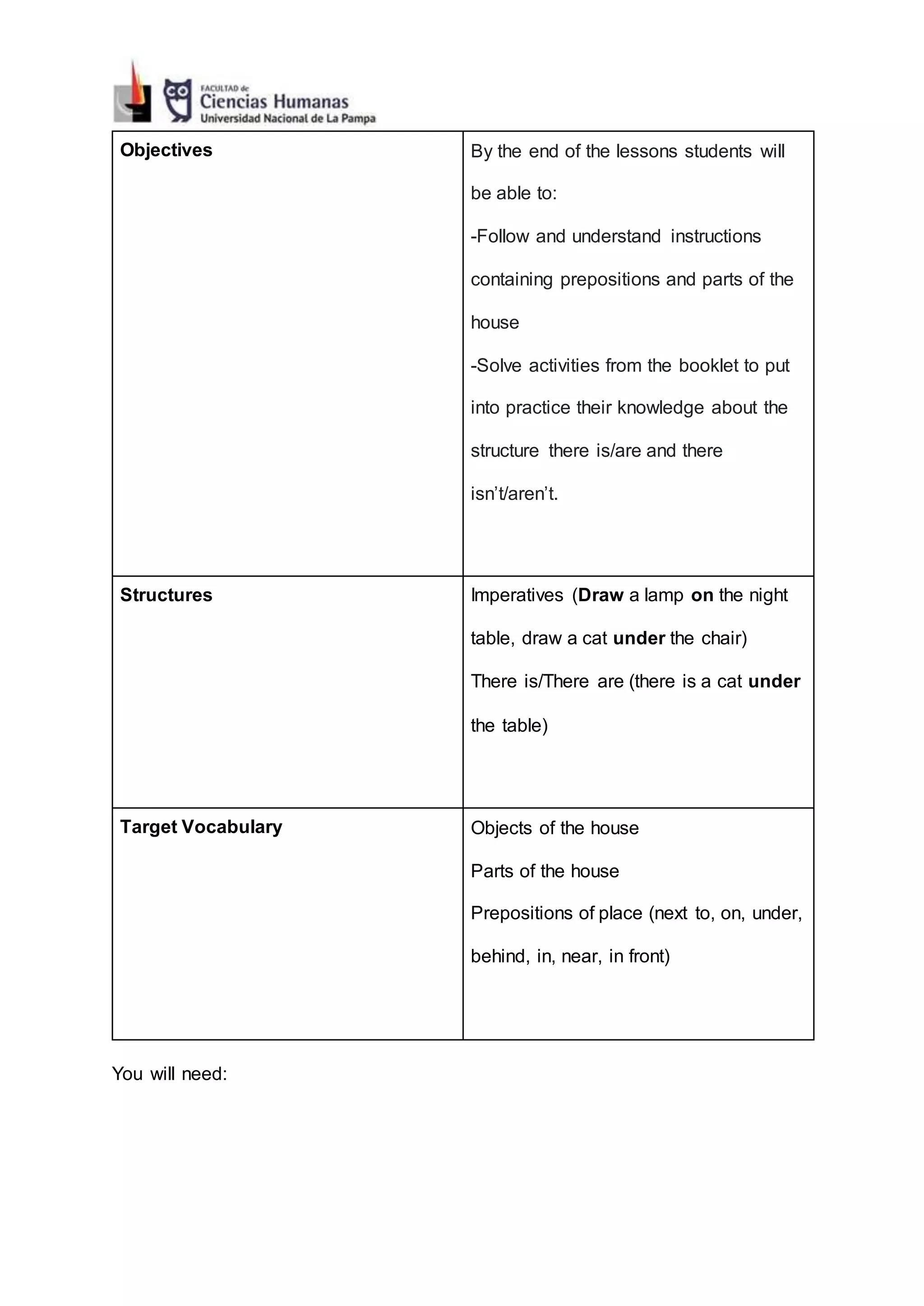 Lesson plan 7 & 8, september 18th and 20th, 6 b | PDF