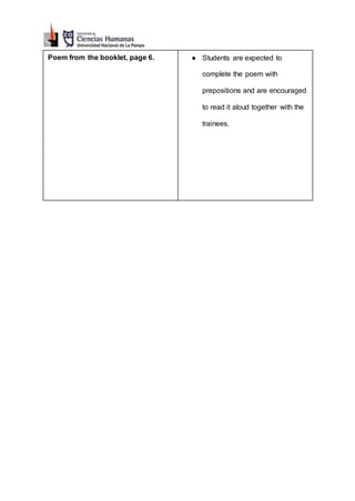 Lesson plan 7 & 8, september 18th and 20th, 6 b | PDF