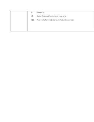 Lesson plan sequence of events | DOCX