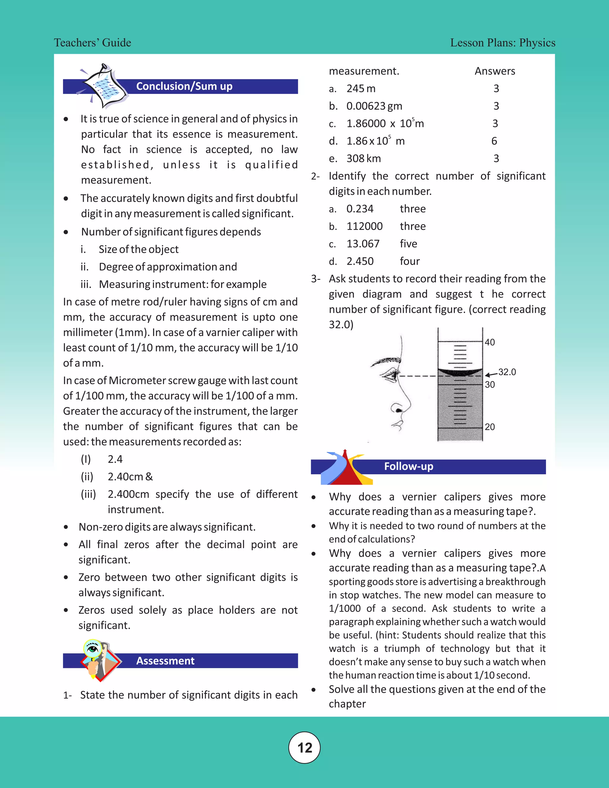 Lesson plans for Physics Grade 9 | PDF