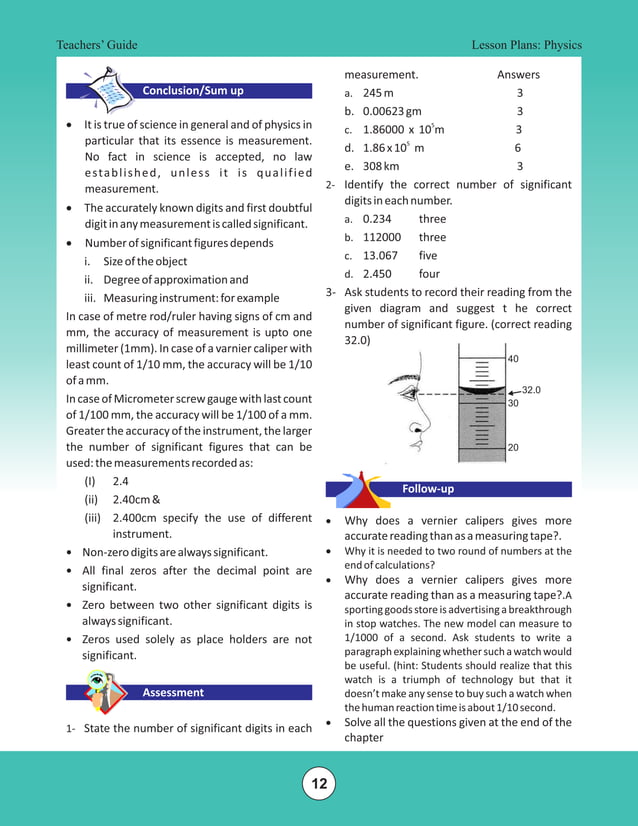 Lesson plans for Physics Grade 9 | PDF