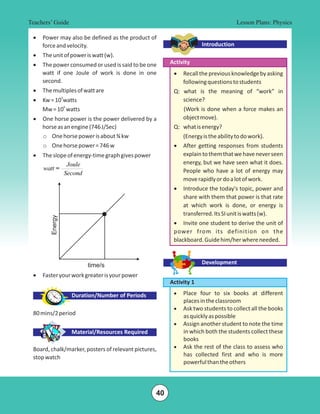 Lesson plans for Physics Grade 9 | PDF