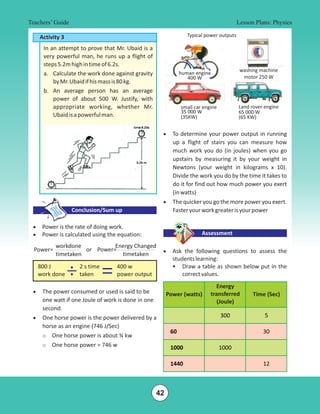 Lesson plans for Physics Grade 9 | PDF