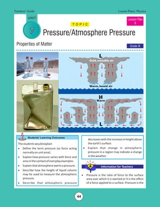 Lesson plans for Physics Grade 9 | PDF