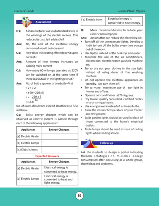 Lesson plans for Physics Grade 9 | PDF