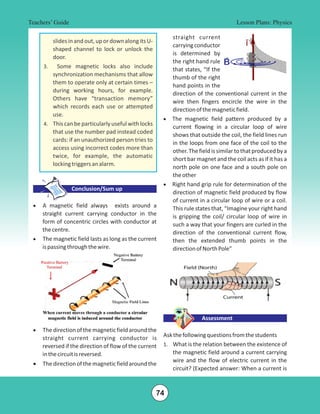 Lesson plans for Physics Grade 9 | PDF