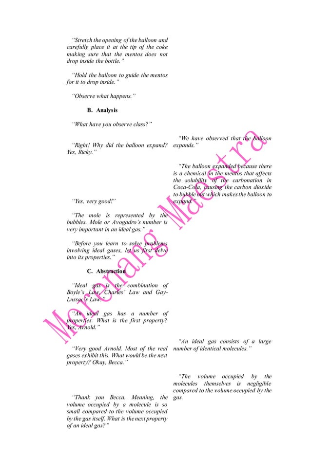 Sample Detailed Lesson plan in Physical Science (Senior High) | DOCX